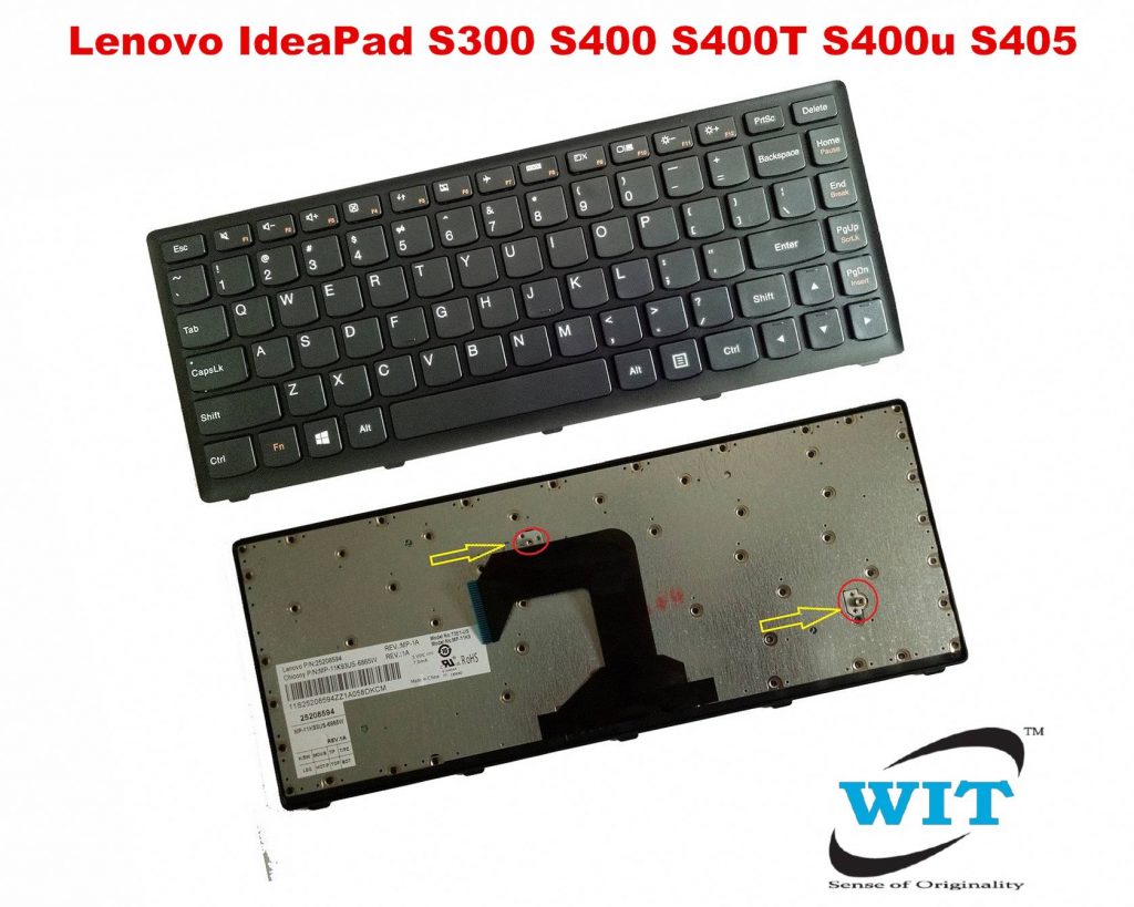 Laptop Keyboard for Lenovo IdeaPad S300 S400 S400T S400u S405 - WIT ...