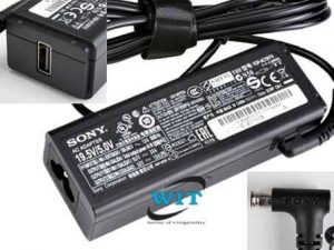 Sony 19.5V 2.0A/5.0V 1.0A 44W with USB Original Adapter or Charger for ...