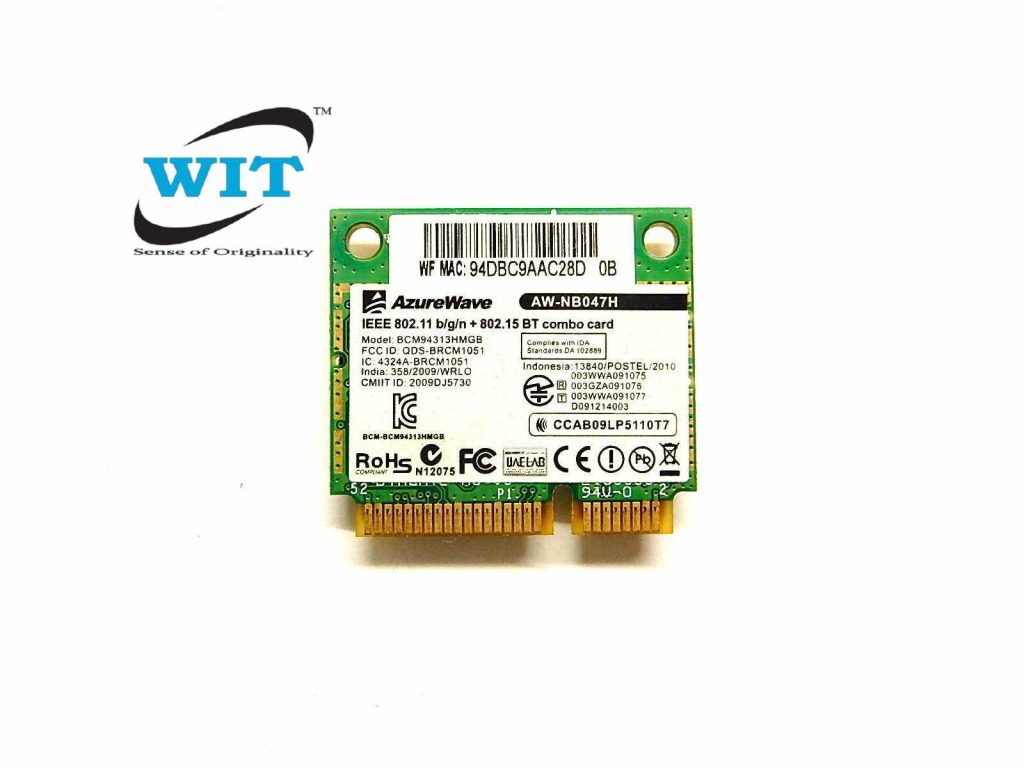 Azurewave AW-NB037H BCM94313HMGB WLAN WIFI Wireless With Bluetooth 3.0 ...