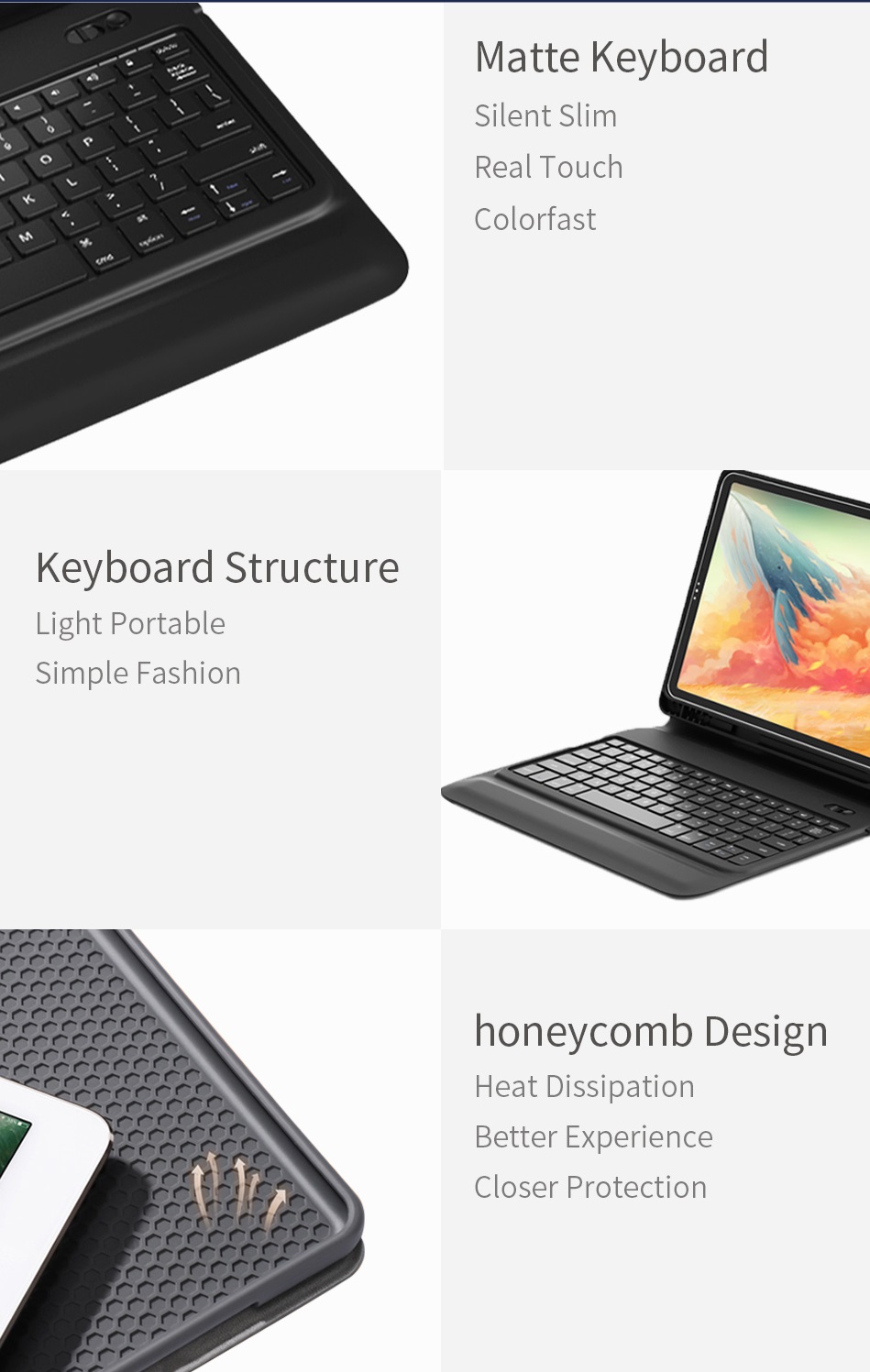 Apple iPad Pro 11 inch (2020) Bluetooth Keyboard Case (Arabic + English ...