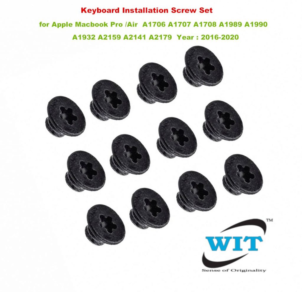 Keyboard Screw set for Apple Macbook Pro /Air A1706 A1707 A1708 A1989 A1990 A1932 A2159 A2141 ...