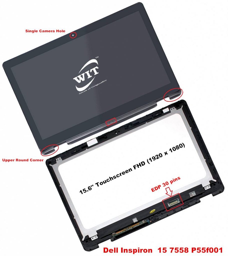 15.6 inch EDP 30pins FHD (1920x1080) Touch Screen Digitizer with LED ...