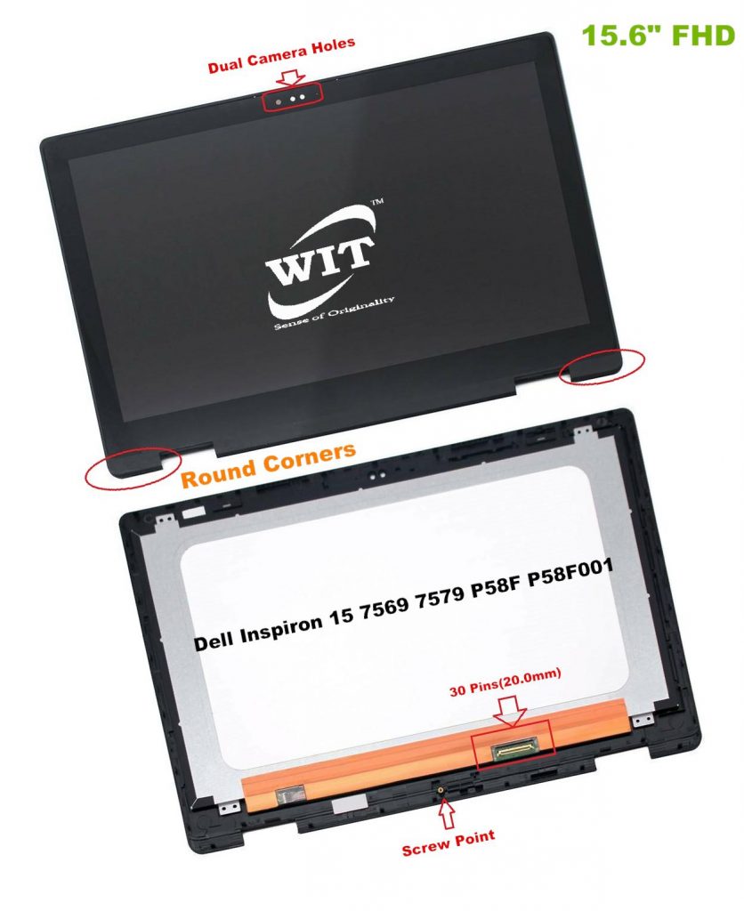 15.6 inch EDP 30pins FHD (1920x1080) Touch Screen Digitizer with LED ...