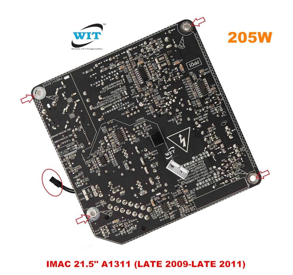 Power supply (205W) for Apple Apple iMac 21.5 inch A1311 (Late 2009 ...