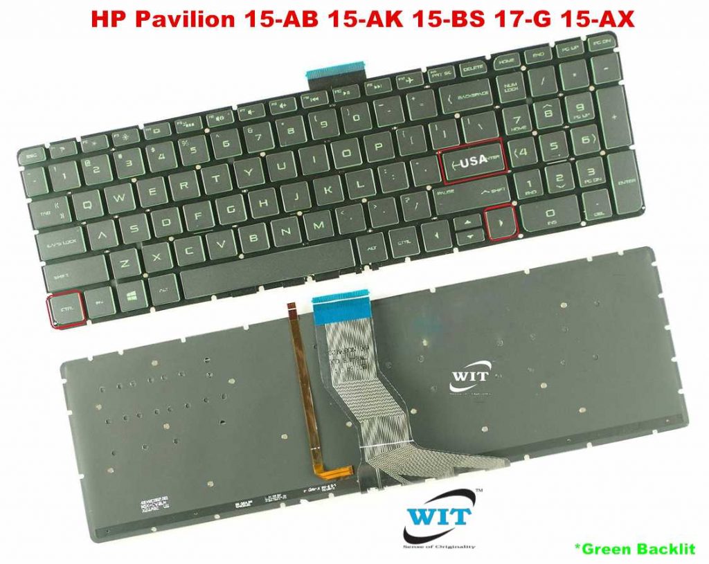 Laptop Keyboard for HP Pavilion 15-AU 15-AW 15-BK 15-AB 15-AK 15-AS 15 ...