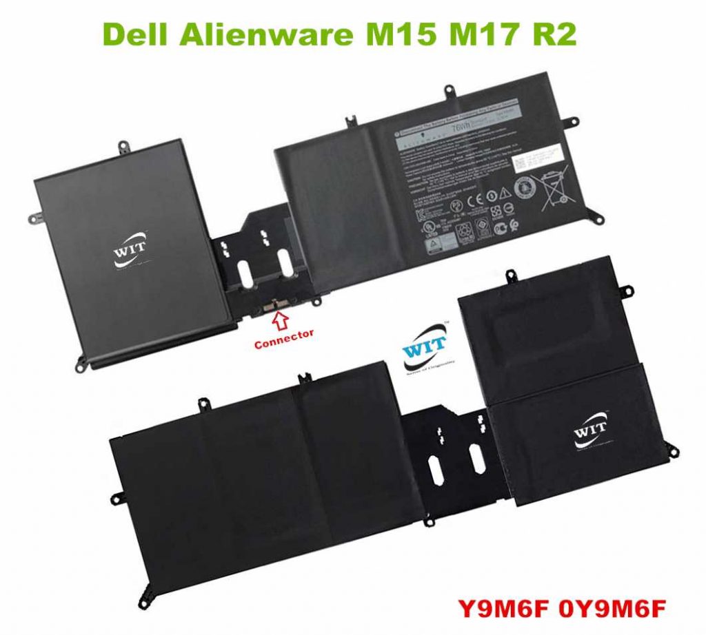 Y9M6F, CN-08K84Y Laptop battery for Dell ALIENWARE M15 R2 ALW15M-D4505B ...