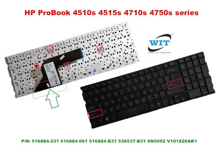 Laptop Keyboard/Keypad for HP ProBook 4510s 4515s 4710s 4750s series P ...