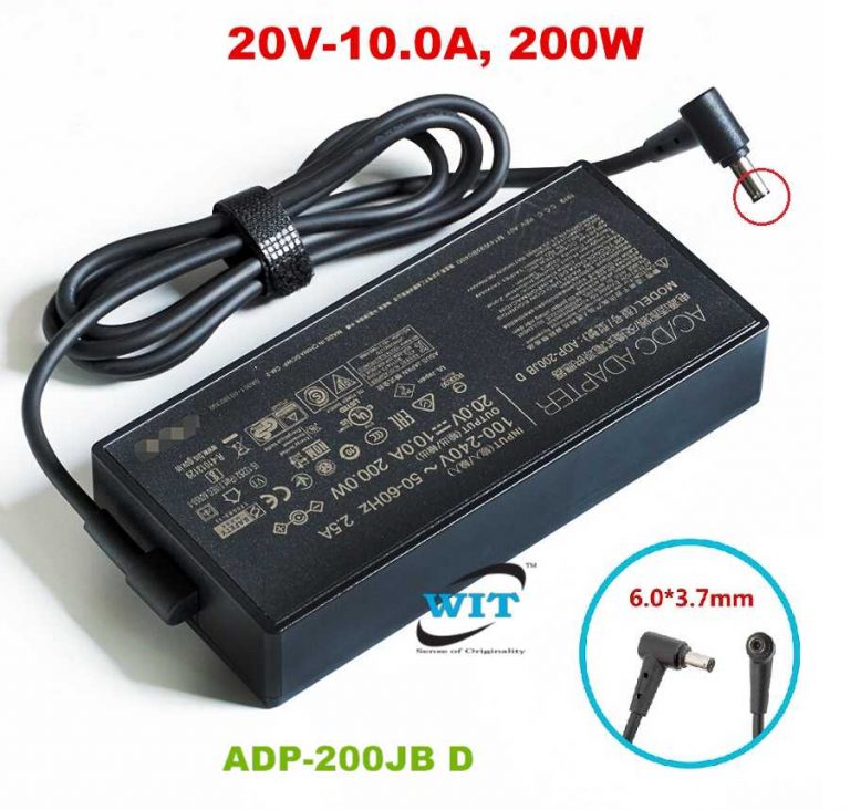 20V 10.0A 200W (Port : 6.0mm x 3.7mm- inside pin) Laptop AC Power ...