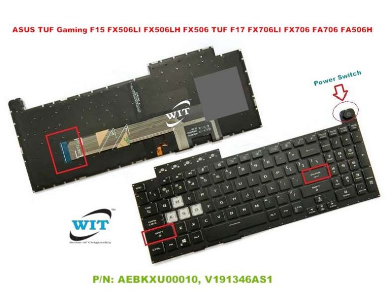 Gaming Laptop Keyboard/Keypad for ASUS TUF Gaming Laptop Keyboard For ASUS For TUF Gaming A15 ...