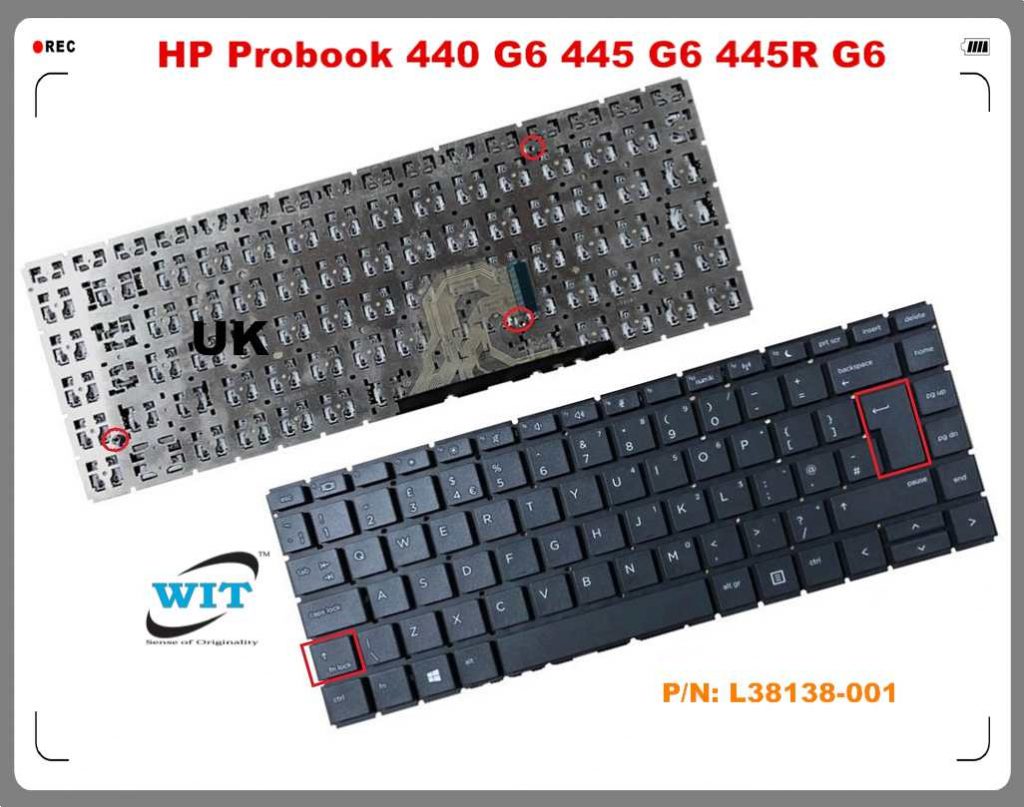 Laptop Keyboard/Keypad for 14.0-inch HP Probook 440 G6, HP Probook 440 ...