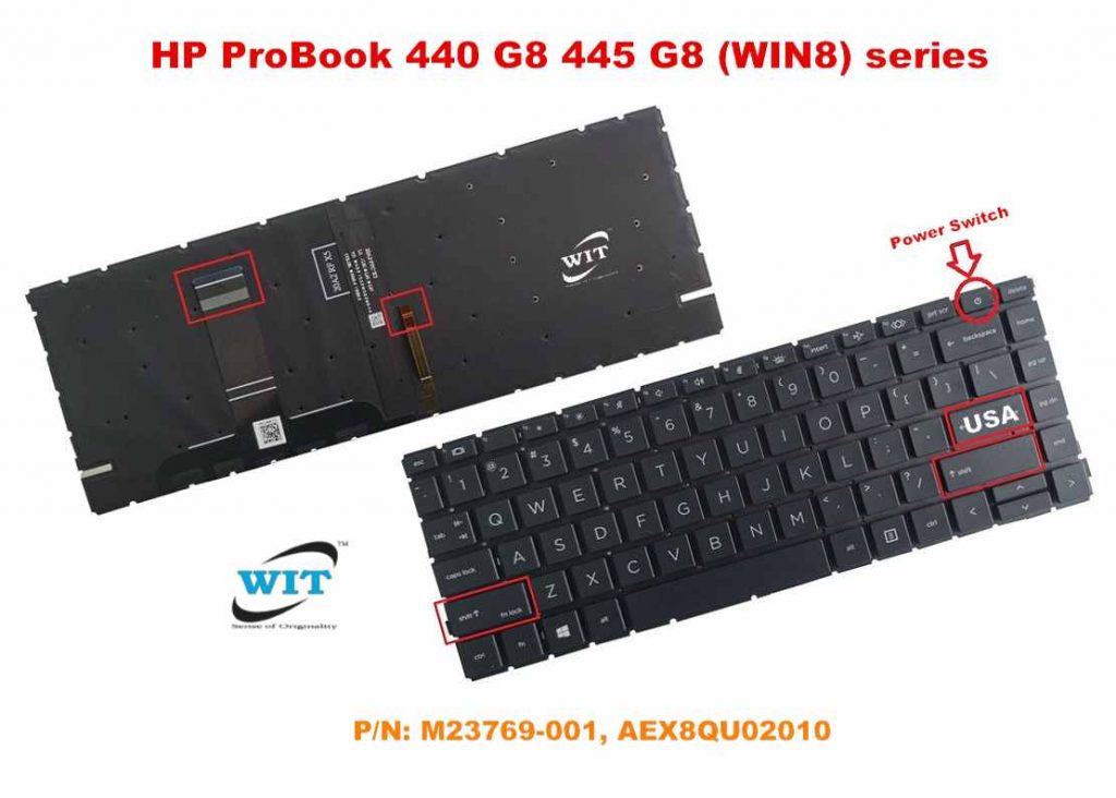 Laptop Keyboard/Keypad for HP ProBook 440 G8 & HP ProBook 445 G8 (WIN8 ...