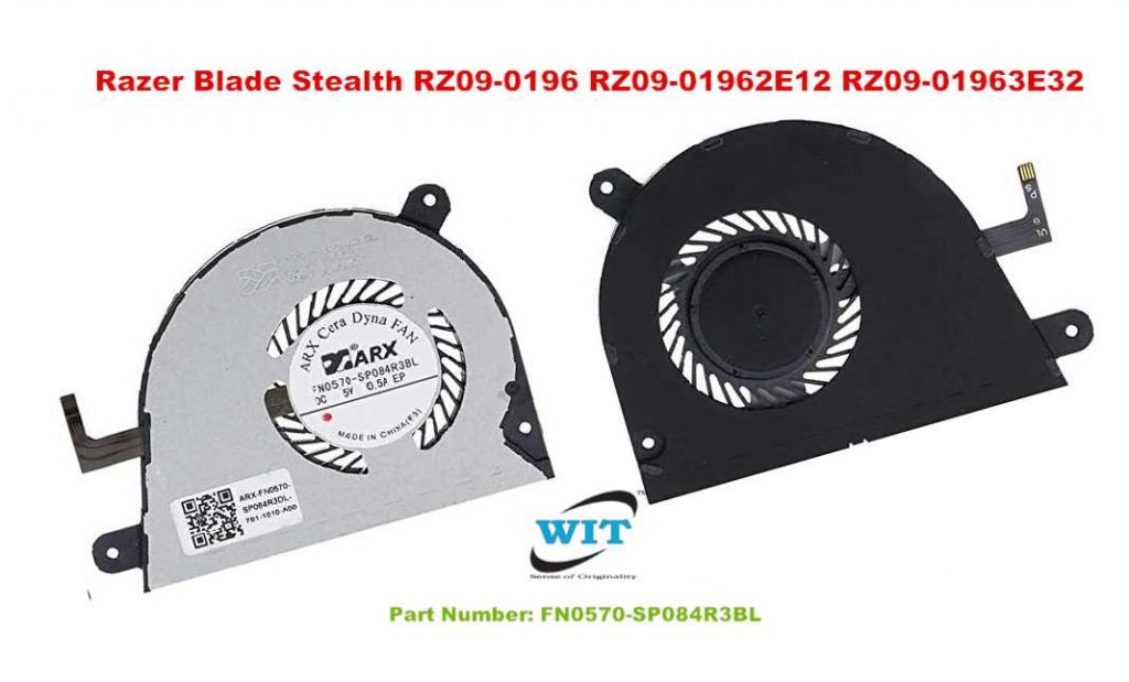 Laptop internal CPU cooling fan for Razer Blade Stealth 12.5" 13.3 ...