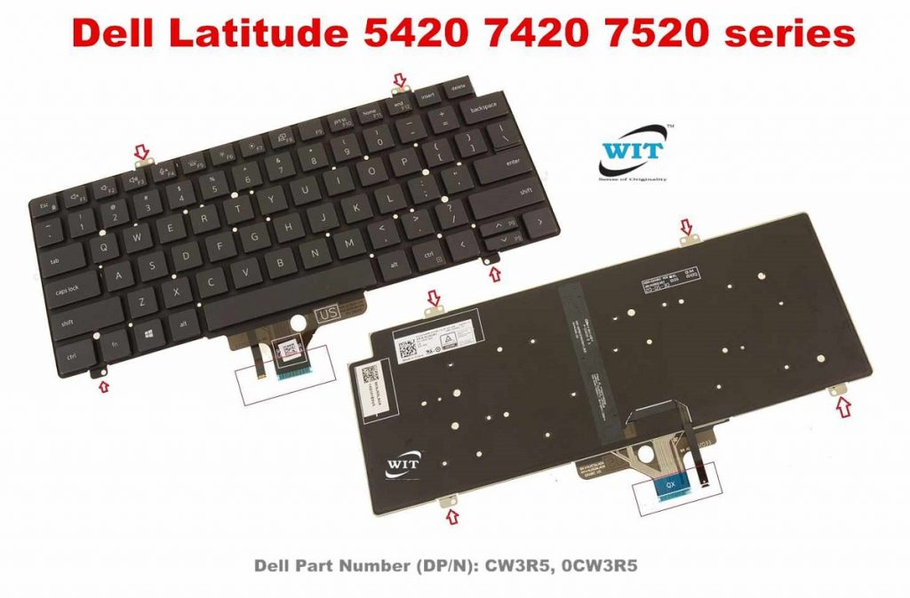 Laptop Keyboard/Keypad for 13.3" Dell Latitude 5420, Latitude 5421 ...