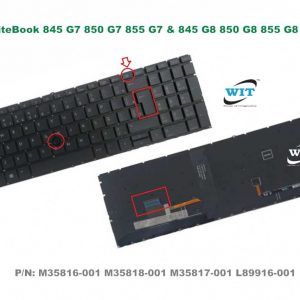 Laptop internal Keyboard/Keypad with track pointer for HP EliteBook 850 ...