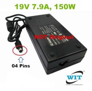 19V 7.9A, 150W, Port: 04 Pins (round), OEM/Copy AC Power Adapter or Charger for Acer Aspire 1700 ...