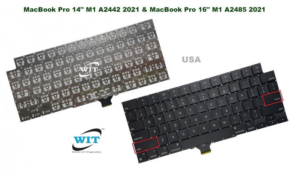 Keyboard/Keypad for Apple Macbook Pro 14.2 A2442 2021 & Apple Macbook ...