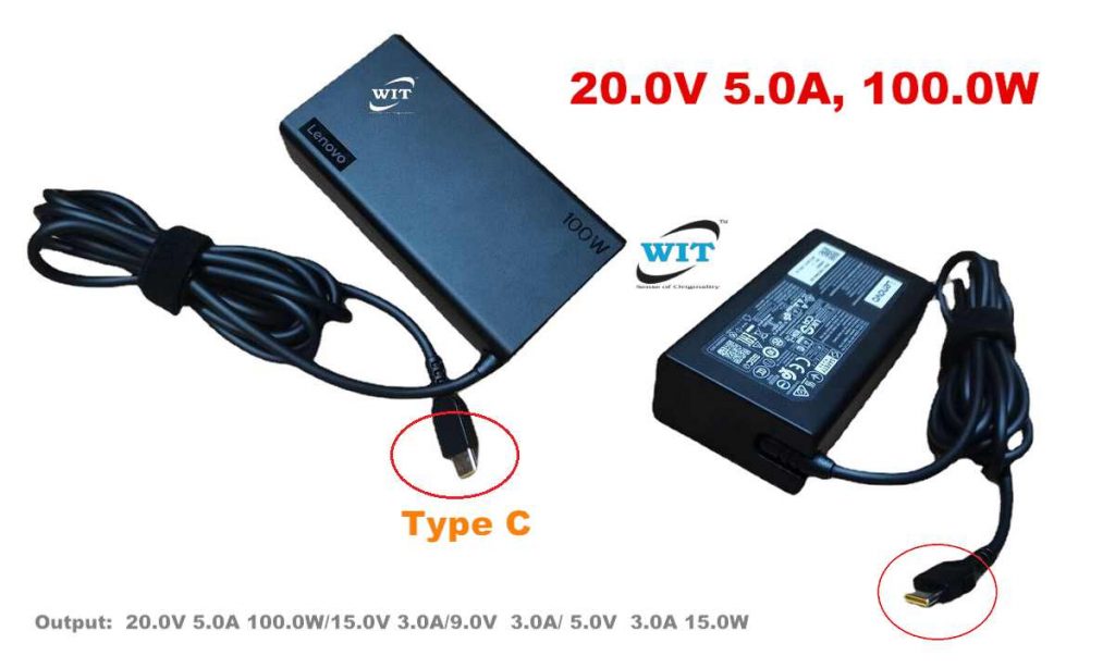 20.0V 5.0A 100.0W USB-C /100W Type-C Original AC Power Adapter or ...