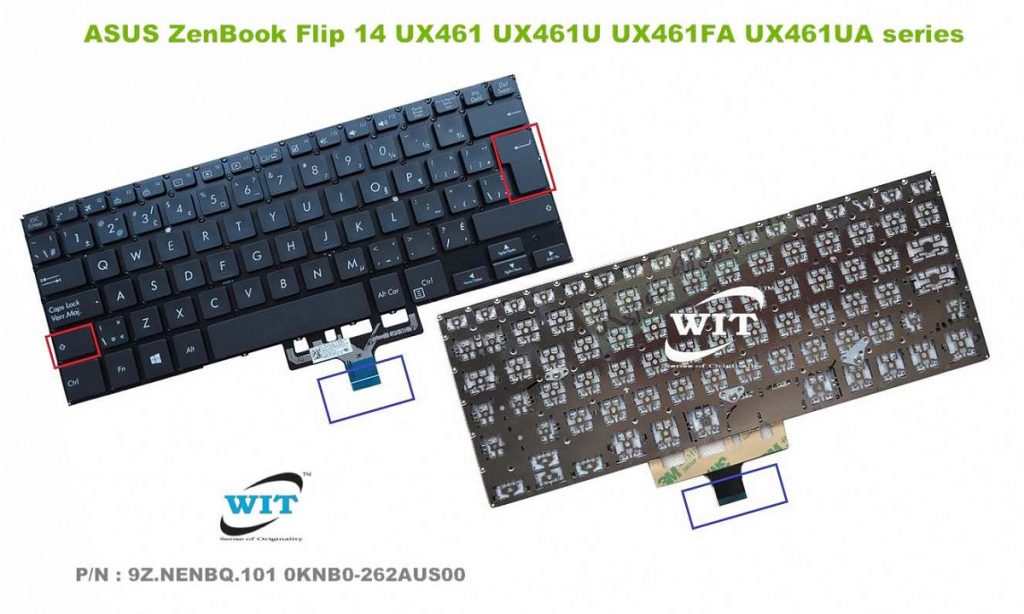 Laptop internal Keyboard/Keypad for ASUS ZenBook Flip 14 UX461 UX461U ...