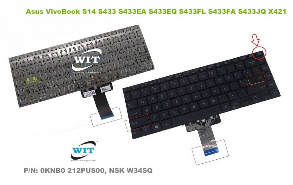 Laptop internal Keyboard/Keypad for Asus Vivobook 14 X421 X421E X421F ...