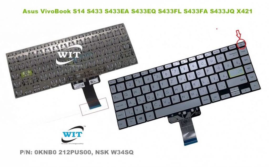 Laptop internal Keyboard/Keypad for Asus Vivobook 14 X421 X421E X421F ...