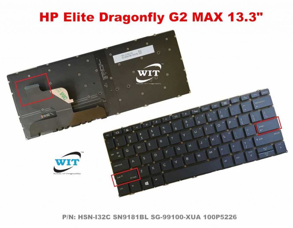 Laptop internal keyboard/keypad for HP Elite Dragonfly G2 MAX 13.3" and ...