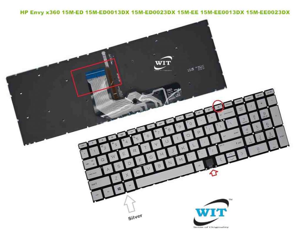 Laptop internal Keyboard or Keypad for HP Envy 15-EE 15M-EE 15-EE0003CA 15-EE0010CA, HP Envy ...
