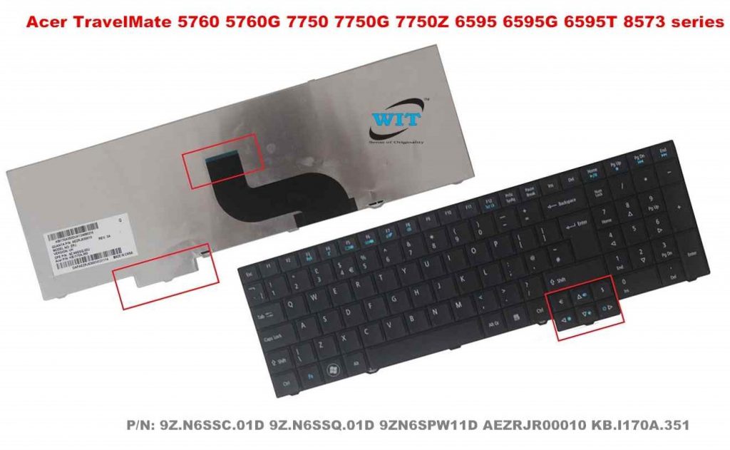 Laptop Keyboard or Keypad for Acer TravelMate 5760 5760G 7750 7750G ...