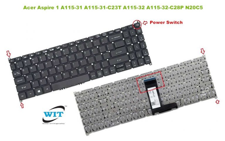 Laptop Keyboard or Keypad for Acer Aspire 3 A315-55, Aspire 3 A315-55G ...