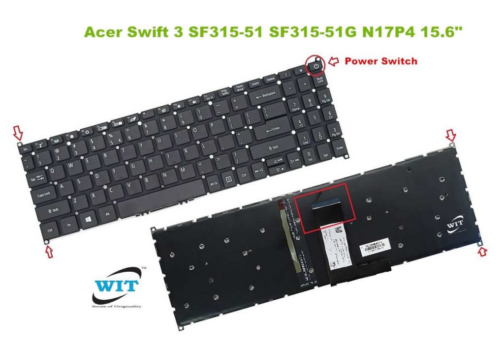 Laptop Keyboard or Keypad for Acer Aspire 3 A315-55, Aspire 3 A315-55G ...