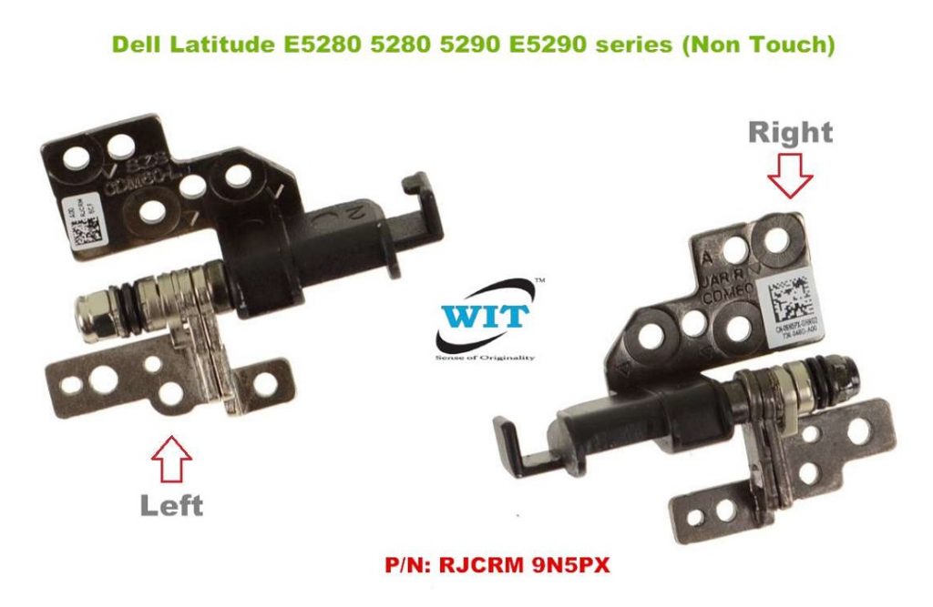 Laptop Right and Left LED Hinges Kit for Dell Latitude E5280 5280 5290 ...