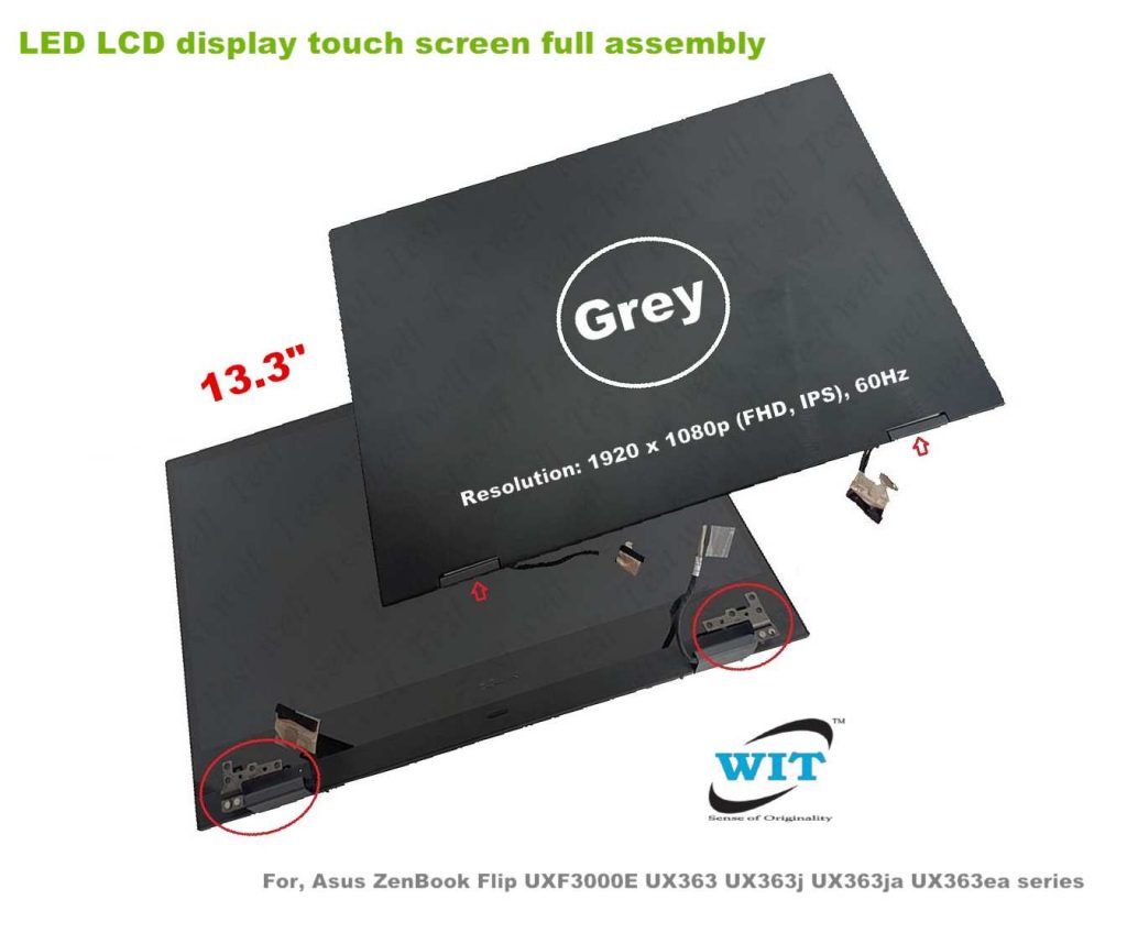 13.3-inch LED LCD display touch screen full assembly for Asus ZenBook ...