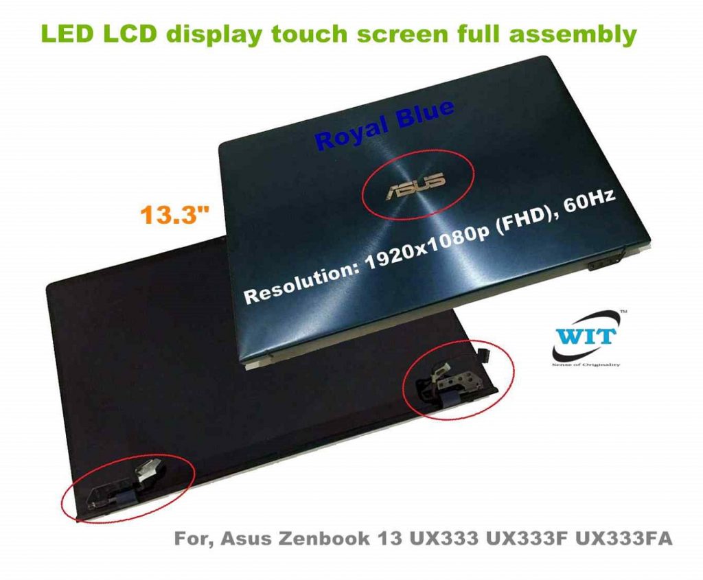 13.3-inch LED LCD display touch screen full assembly for Asus Zenbook ...