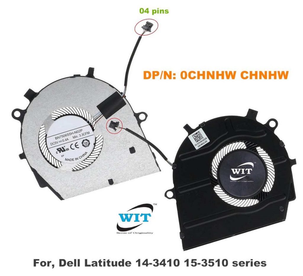 Laptop CPU internal cooling fan for Dell Inspiron 14 5406 5410 2-in-1 ...