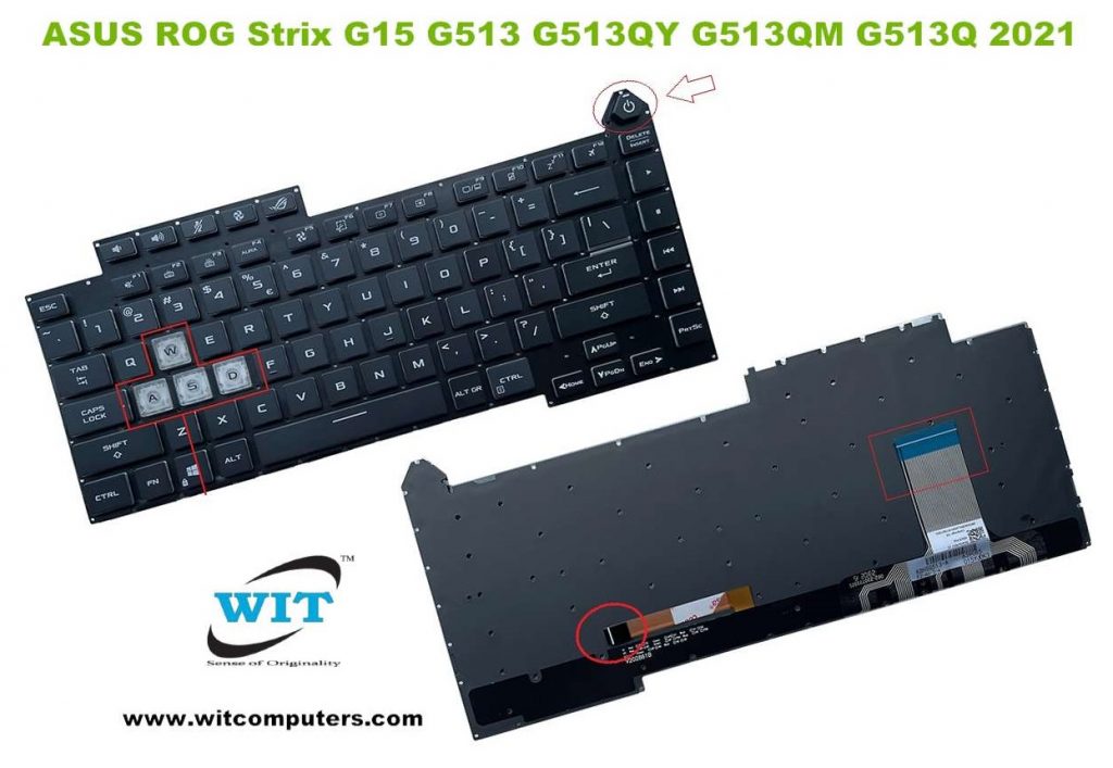 Laptop internal RGB Gaming Keyboard/Keypad for ASUS ROG Strix G15 G513 G513QY G513QM G513Q 2021 ...
