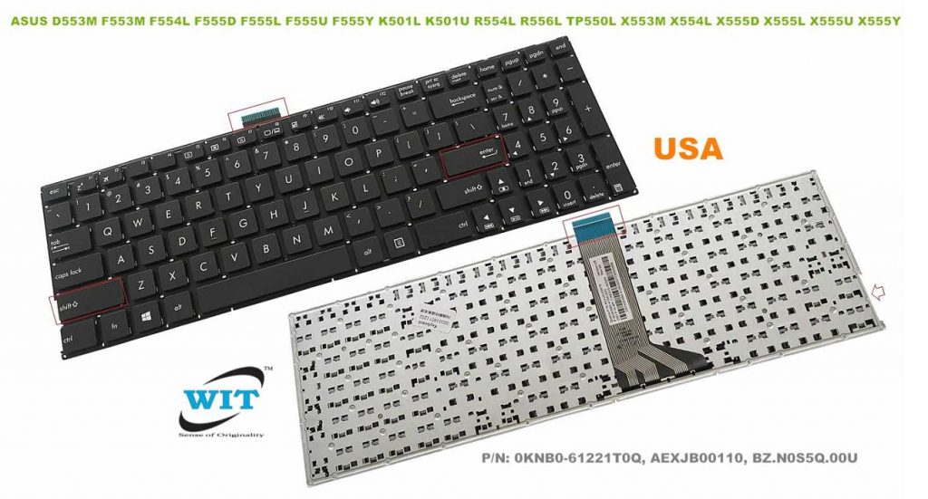 Laptop Keyboard/keypad for Asus X554 X554LN X554LP X555 X555L X555LN ...