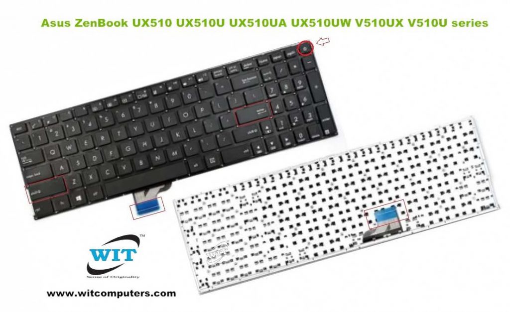 Laptop Keyboard/Keypad for Asus ZenBook UX510 UX510U UX510UA UX510UW ...