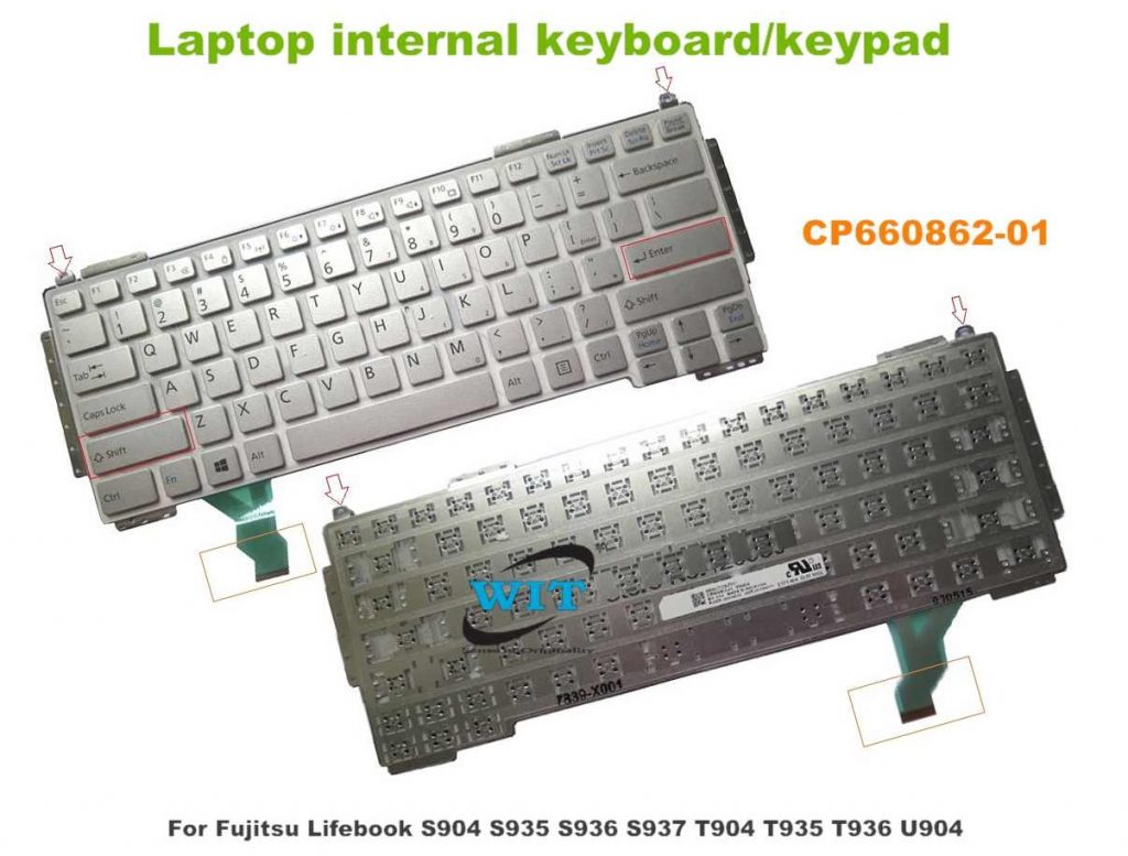 Laptop internal keyboard/keypad for Fujitsu Lifebook S904 S935 T904 ...