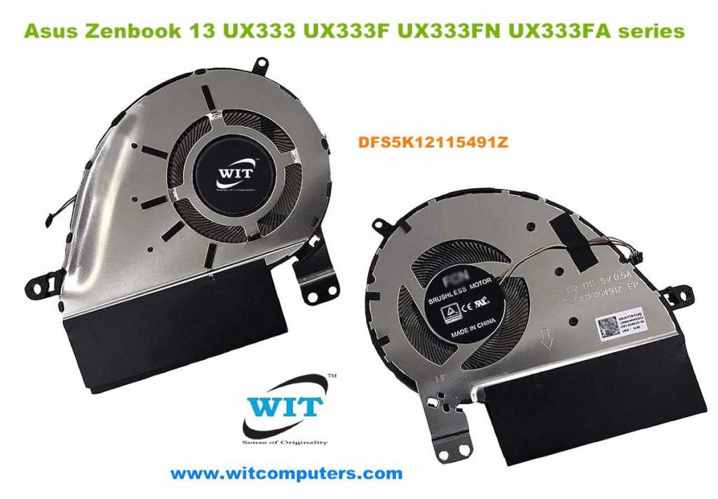 Laptop CPU internal cooling fan for Asus Zenbook 13 UX333 UX330F Ux333f ...