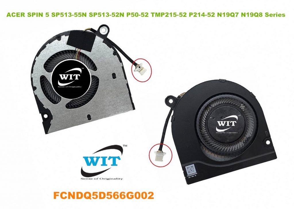 Laptop CPU internal cooling fan for Acer TravelMate TMP214-52, TMP214 ...