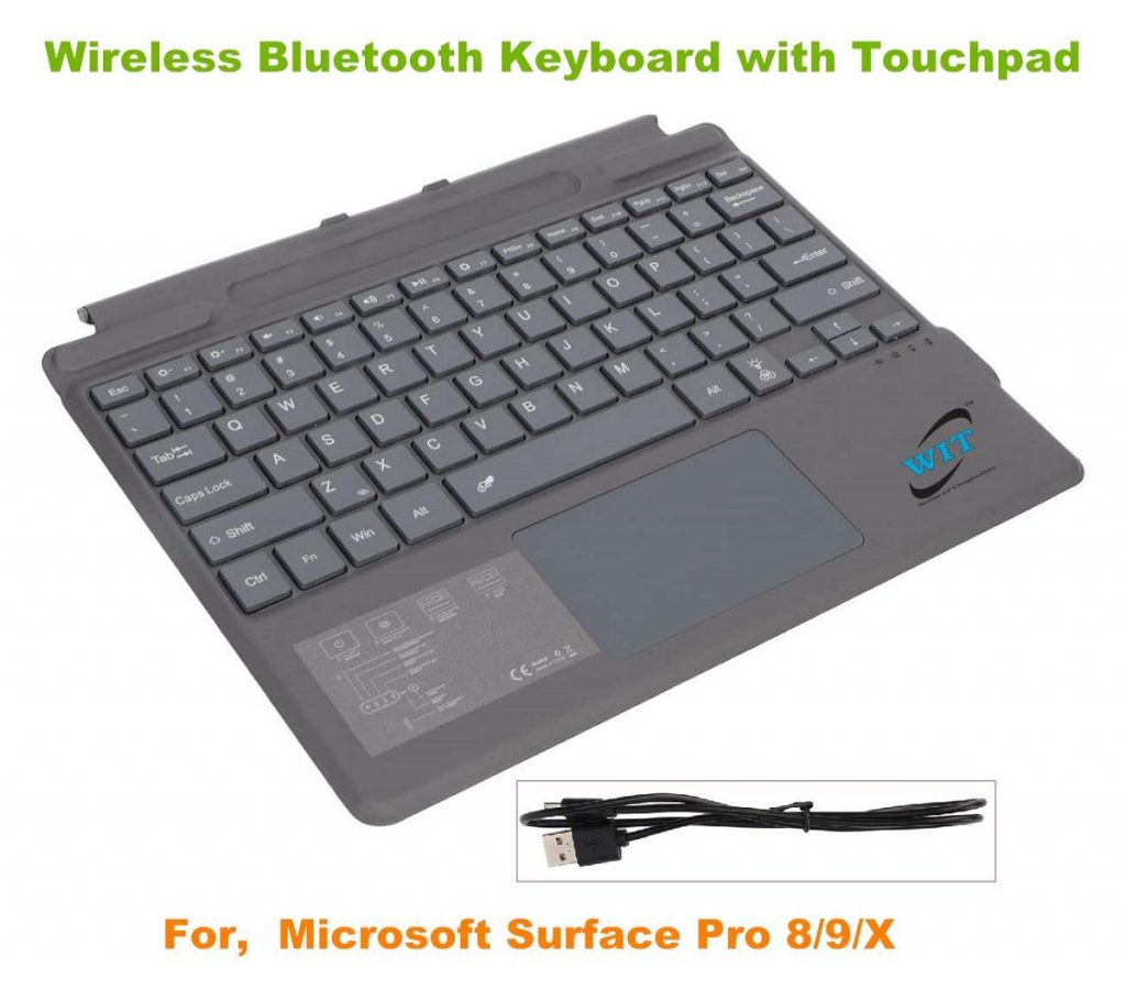 Microsoft Surface pro 8 (1983)/9/X/11 Bluetooth Keyboard with touch pad ...