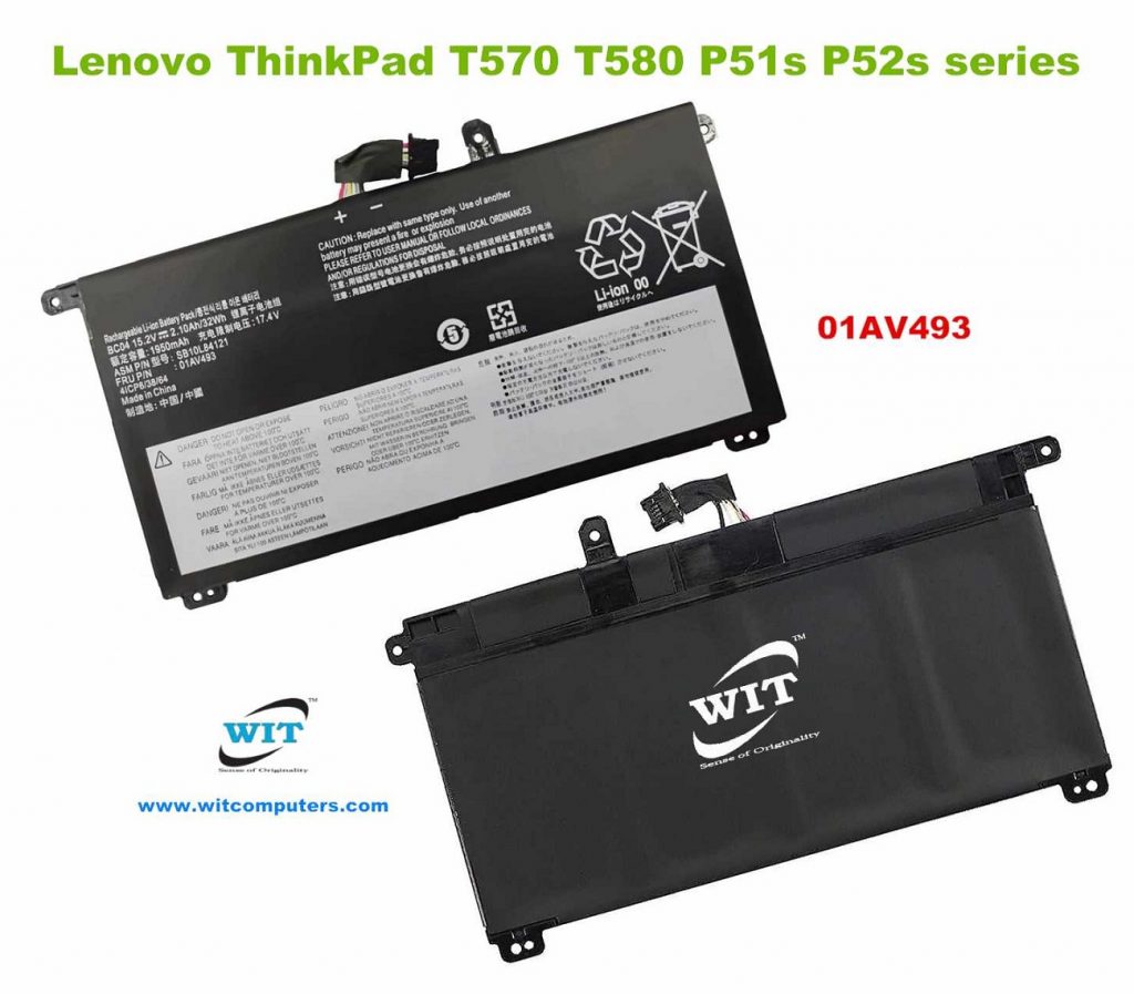 01AV493, 00UR892, SB10L84121, 00UR891, Laptop internal battery for ...
