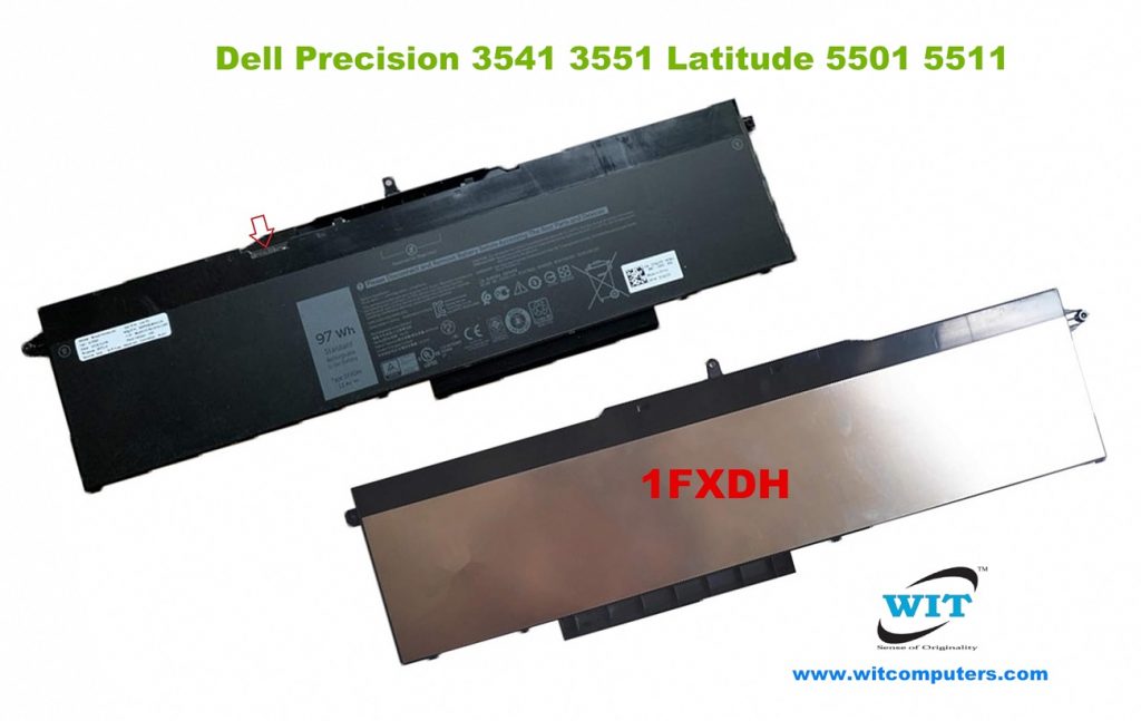 1FXDH, 1WJT0, IFXDH Laptop internal battery for Dell Precision 3541 ...