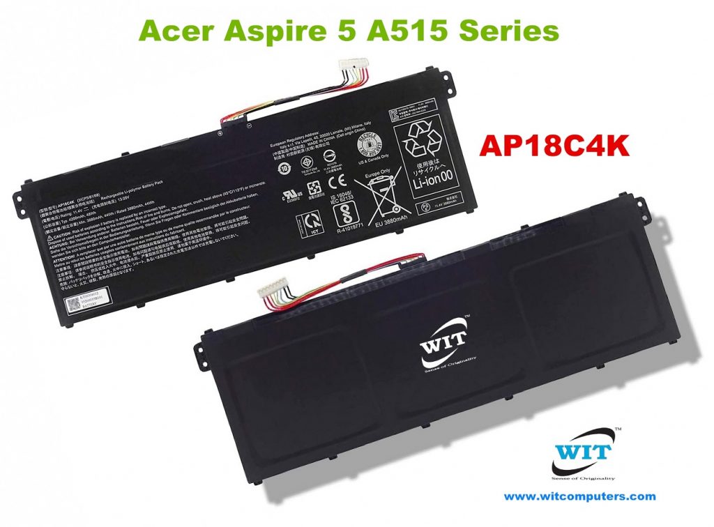 AP18C4K, AP18C8K, KT.00304.012, AP18C4K(3ICP5/81/68) Laptop internal ...