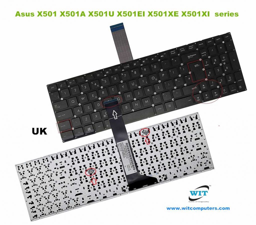 Laptop Keyboard or Keypad for Asus X501 X501A X501U X501EI X501XE ...
