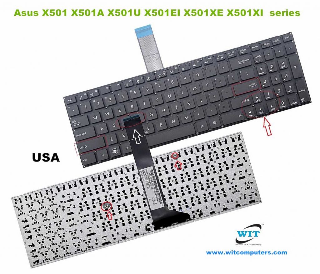Laptop Keyboard or Keypad for Asus X501 X501A X501U X501EI X501XE ...