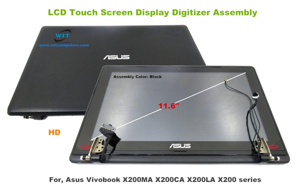 11.6-inch LED LCD display touch screen full assembly for Asus Vivobook X200MA X200CA X200LA X200 ...