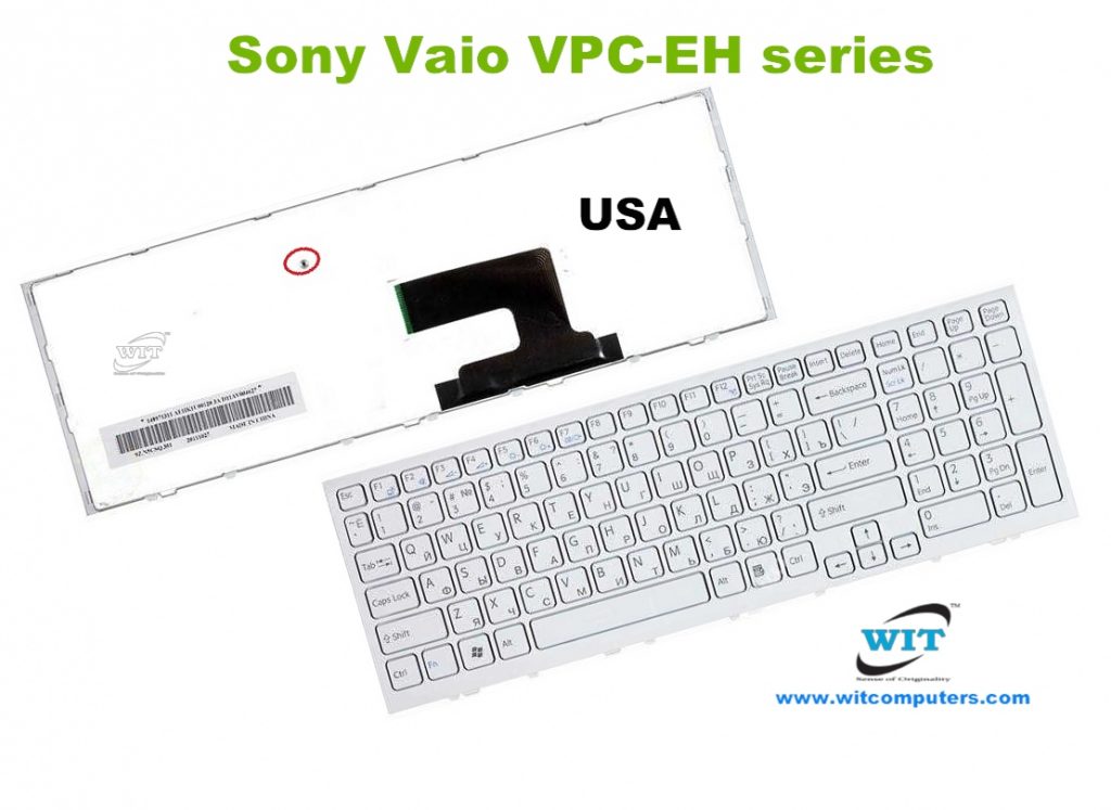 Laptop Keyboard or Keypad for Sony Vaio VPC-EH VPC-EH100C VPC-EH16EC VPC-EH1S2C VPC-EH200C VPC ...