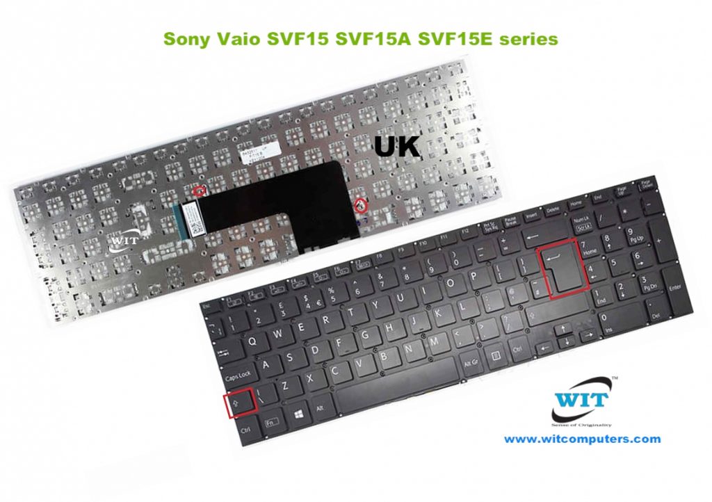 Laptop Keyboard or Keypad for Sony Vaio SVF15, SVF152C, SVF15A, SVF153, SVF15E, SVF15A100C ...