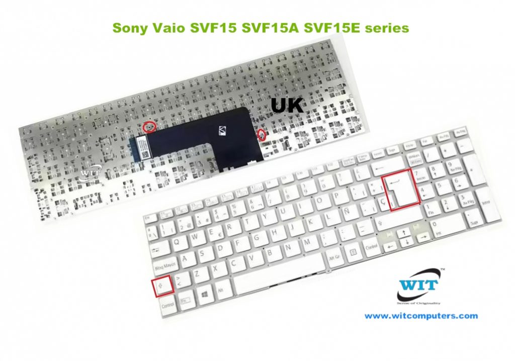 Laptop Keyboard or Keypad for Sony Vaio SVF15, SVF152C, SVF15A, SVF153, SVF15E, SVF15A100C ...