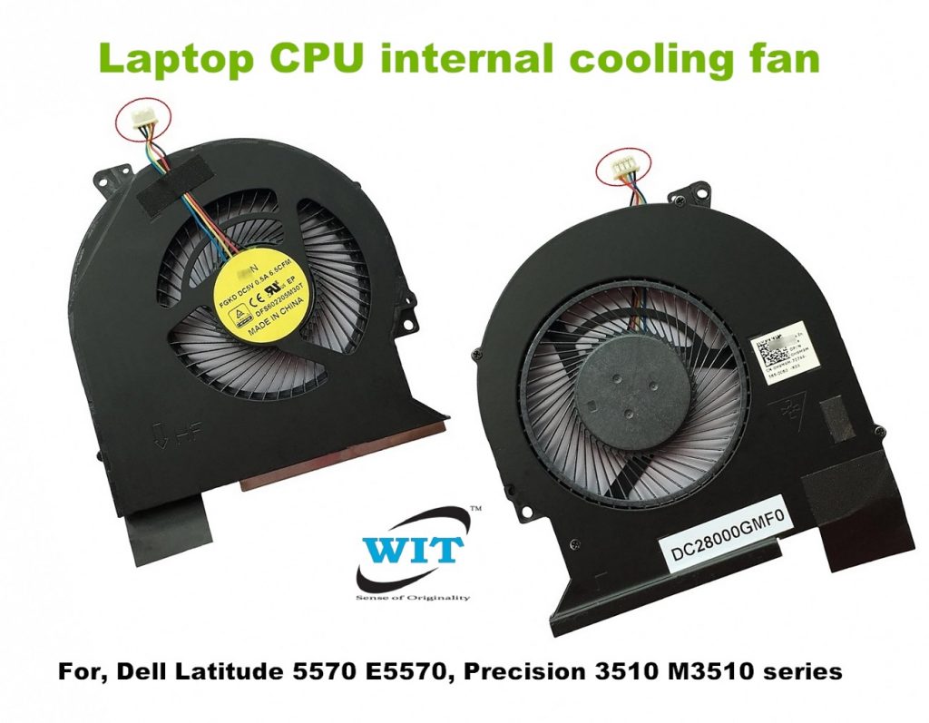 Laptop CPU internal cooling fan for Dell Latitude 5570 E5570, Precision ...